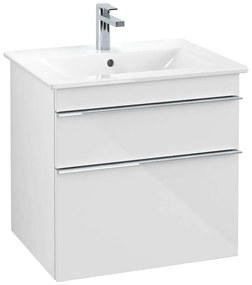 Villeroy & Boch Venticello - Umyvadlová skříňka, 60x59x50 cm, 2 zásuvky, Glosy White A92401DH