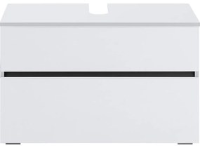 Bílá umyvadlová skříňka Støraa Wisla, 80 x 55 cm