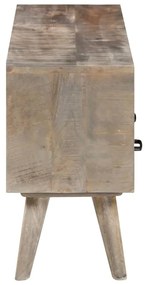 vidaXL TV stolek šedý 130 x 35 x 51 cm masivní hrubý mangovník