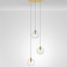 Skleněné závěsné světlo Nova Luce Coen II. 25 cm