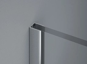 Sanswiss PUR PU31 jednokřídlé sprchové dveře 150 cm Šířka: 1500 mm, Profil: Chrom, Sklo: Mastercarré 30