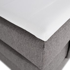Elektrická polohovací postel, boxspring, šedá, 160x200, MURKO NEW