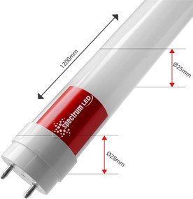 Spectrum LED Spectrum, LED trubice 120CM, 1900lm, T8, 230V, 17W, 6000K studená bílá, WOJ+22305, OSW-12006