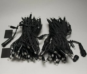 Easy Fix LED světelný řetěz, 20 m, venkovní, modrá, 120 diod, černý kabel, IP67