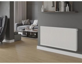Mexen C22, ocelový panelový radiátor 300 x 1800 mm, boční připojení, 1680 W, bílá, W422-030-180-00