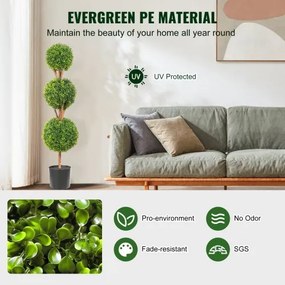 Umělé topiary Zimostrázové stromy, 121,9 cm