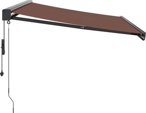 Automatická zatahovací markýza hnědá 350 x 250 cm 3215734
