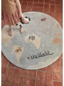 Vlněný dětský koberec The World 120 cm Oyoy