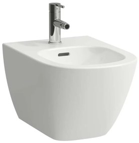 Laufen Lua - Závěsný bidet, otvor pro baterii, LCC, bílá H8300814003021