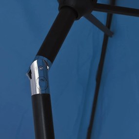 Zahradní slunečník s kovovou tyčí 300 cm azurový - Default Title