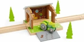 Bigjigs Rail Stodola na kolejích / od 3 let