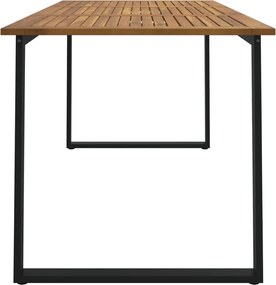 Zahradní stůl s nohami ve tvaru U 160x80x75 cm masivní akácie 319512