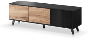 TV stolek Rakom 150 cm dub votan/černý