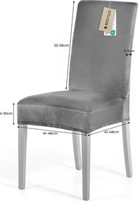 Napínací potah na židli s opěradlem SENTO 1 ks - výběr z 7 provedení