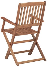 Skládací zahradní židle 8 ks masivní akáciové dřevo,  3075084