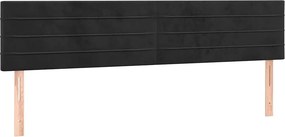 Box spring postel s matrací černá 180x200 cm samet 3141379