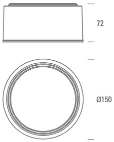 LED2 - LED Stropní svítidlo BUTTON LED/17W/230V stříbrná