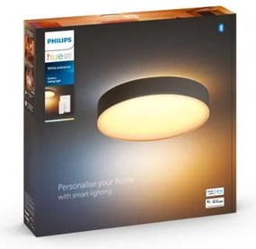 Bluetooth LED stropní svítidlo Philips Hue Enrave L 41160/30/P6 černá 33,5W 2200-6500K s dálkovým ovladačem