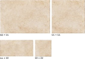 Dlažba Realonda Modular Borgogna beige 44x66, 44x44, 22x22, 22x44 cm mat MBORGBE