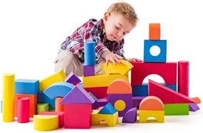 OLYMPTOY Pěnové kostky 52 ks / Stavebnice / měkký pěnový materiál / od