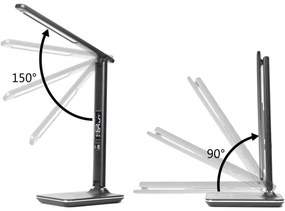 Brilagi-LED Stmívatelná lampa s bezdrátovým nabíjením REGINA LED/8,5W/230V černá