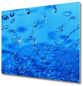 Skleněná krájecí deska Kapky vody 60x52 cm
