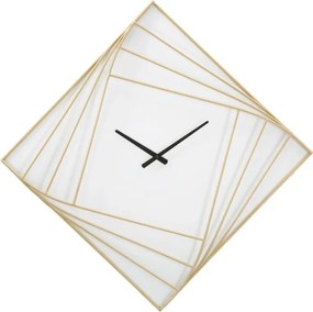 Nástěnné hodiny Line 85 cm zlaté/bílé