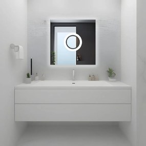 Tutumi Rea, čtvercové LED zrcadlo 60x60 s kulatým LED podsvícením YH-BL-12, HOM-01513