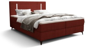Jednolůžková postel 120 cm Ortega Bonell (červená) (s roštem, s úl. prostorem) (s LED osvětlením). 1082607
