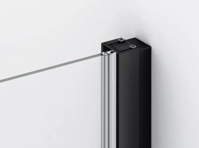 Sanswiss ANNEA AN1C jednokřídlé sprchové dveře 90 cm AN1C09000607 Šířka: 900 mm, Profil: Černá, Sklo: Hladké čiré