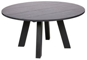 Jídelní stůl rhonda ø 150 cm černý MUZZA