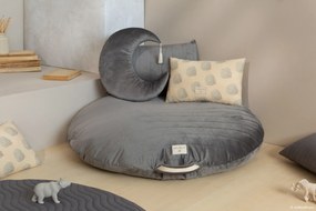 Nobodinoz Sedací polštář Sahara Velvet Slate Grey