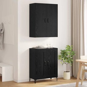 Vysoký bufet Černý dub 69,5 x 34 x 180 cm Kompozitní dřevo 3403588