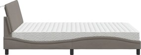 Postel s matrací Hanko taupe 120 x 200 cm textil 3310521