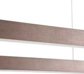 Smart LED závěsné svítidlo Lucande Melinay kávová CCT Tuya 3000K/4000K 51W 2800lm s dálkovým ovládáním 10020398