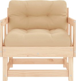 vidaXL Zahradní židle s poduškami 2 ks impregnovaná borovice [825443] Barva: Hnědá