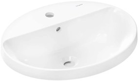 Hansgrohe Xuniva D - Umyvadlo, 55x45 cm, s přepadem, otvor pro baterii, bílá 60160450