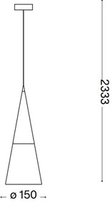 Ideal Lux - LED Lustr na lanku CONO 1xGU10/7W/230V pr. 15 cm chrom
