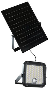 LED Stmívatelný solární reflektor se senzorem LED/10W/3,7V 4000/6000K IP65 + DO