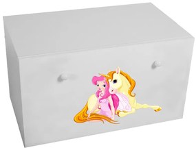 Box na hračky Poqutio princezna a poník
