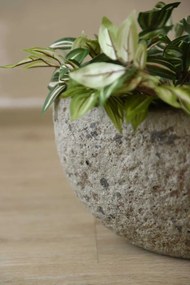 Designová mísa BAJEL, vláknocement, šířka 43 cm, šedá