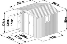 DEOKORK Zahradní domek AMY X-B