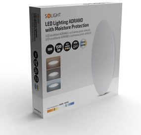 Solight LED osvětlení Adrano s ochranou proti vlhkosti, IP54, 18W, 1530lm, 3CCT, 28cm