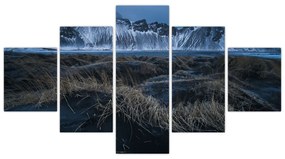 Obraz výhledu na Islandské vrcholky (125x70 cm)