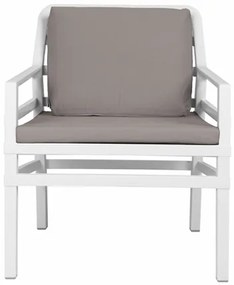 NARDI GARDEN - Židle ARIA POLTRONA bílá/šedá