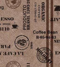 Ubrus PVC Mo-6039 - Coffee - Role 140cm x 20m