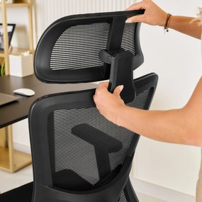 Ergonomické křeslo Piozano – Černé