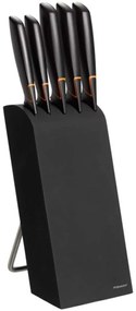 FISKARS - Blok s noži, 5 ks, černá 1003099