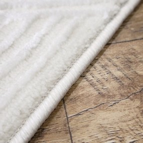 Angel Carpet, Kusový koberec Zafiro 25 Cream, 80x150, bílá, kancelář