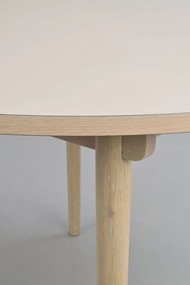 ROWICO Jídelní stůl FAIRMOUNT světlý ⌀120 cm
